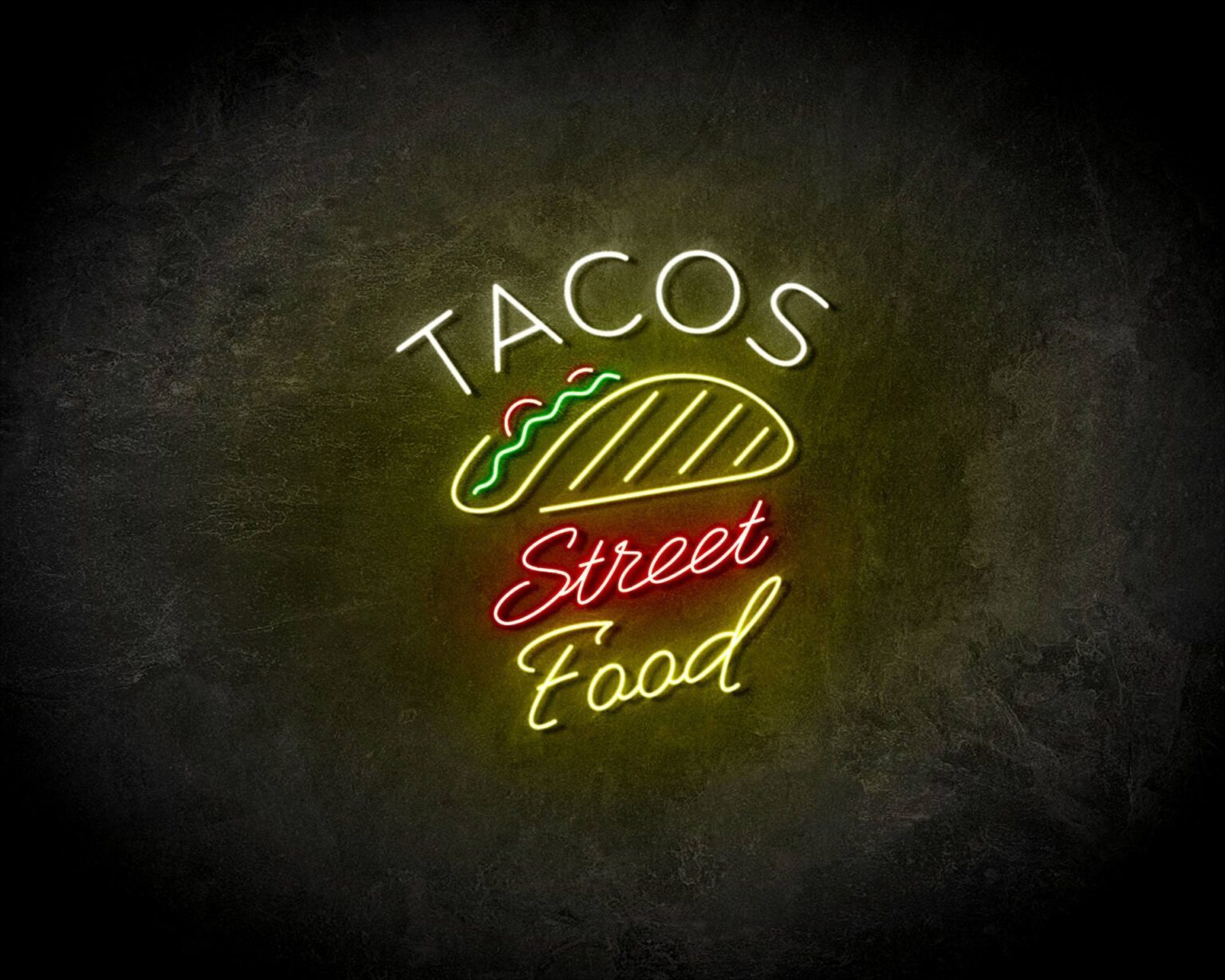 LED Neon Sign Tacos Street Food - The Neon Company - AT