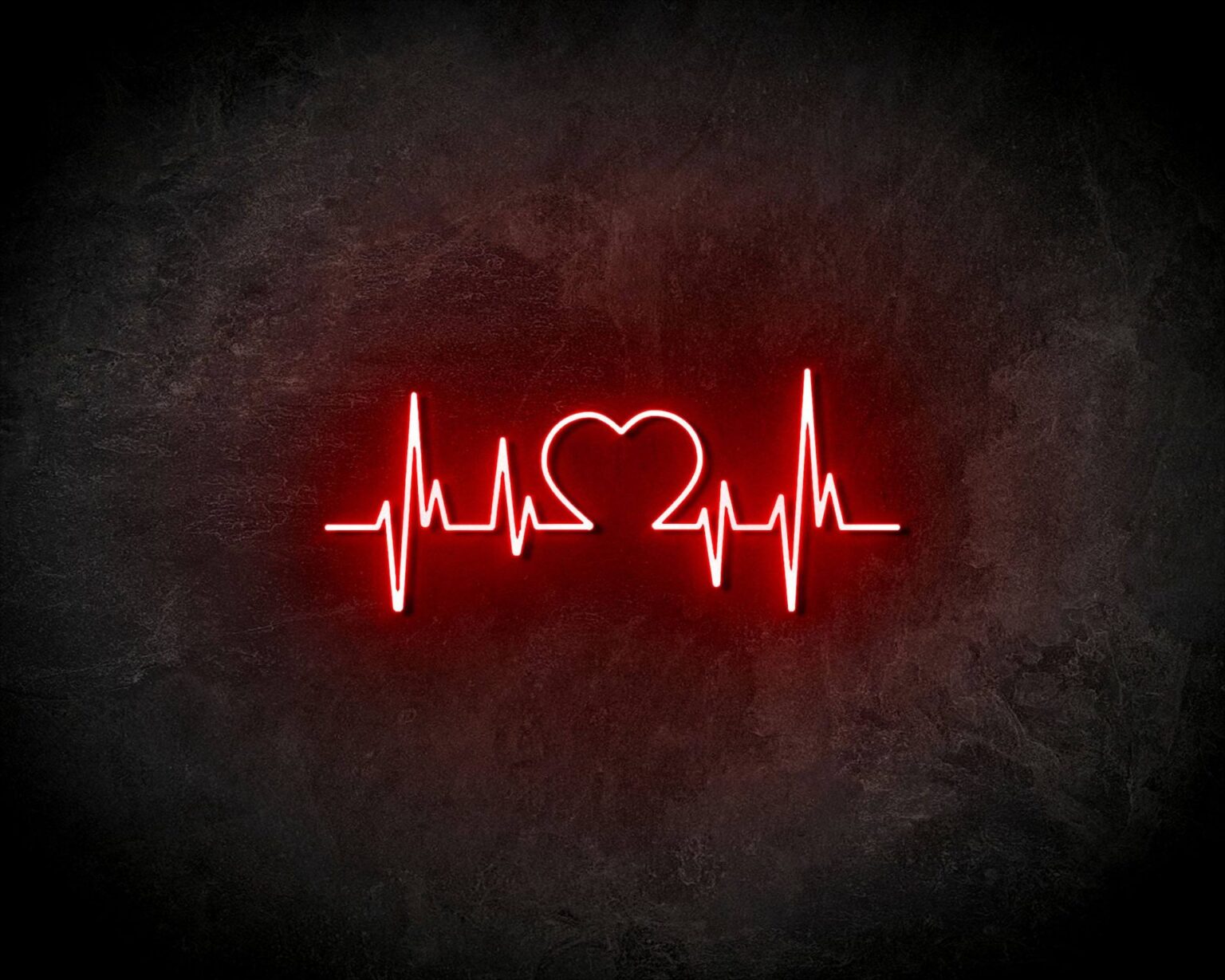 LED Neon Sign Heart beat - The Neon Company - AT